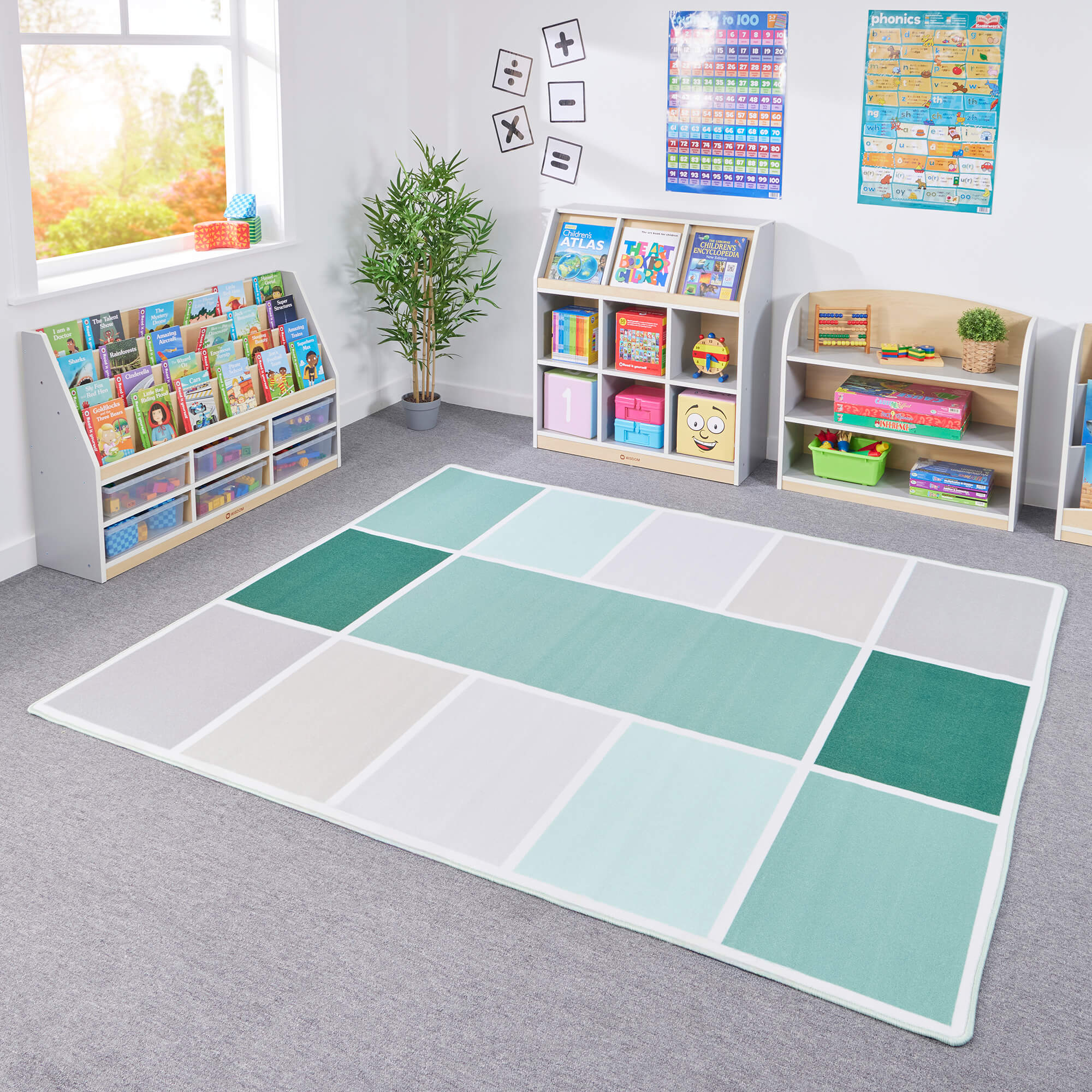 Colour Block Scandi Rug | Profile Education